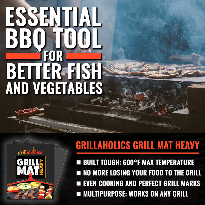 Grillaholics Grill Mat Heavy - Set of 2 | Grillaholics