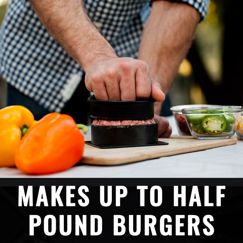 Grillaholics Stuffed Burger Press & Hamburger Patty Maker Machine ...